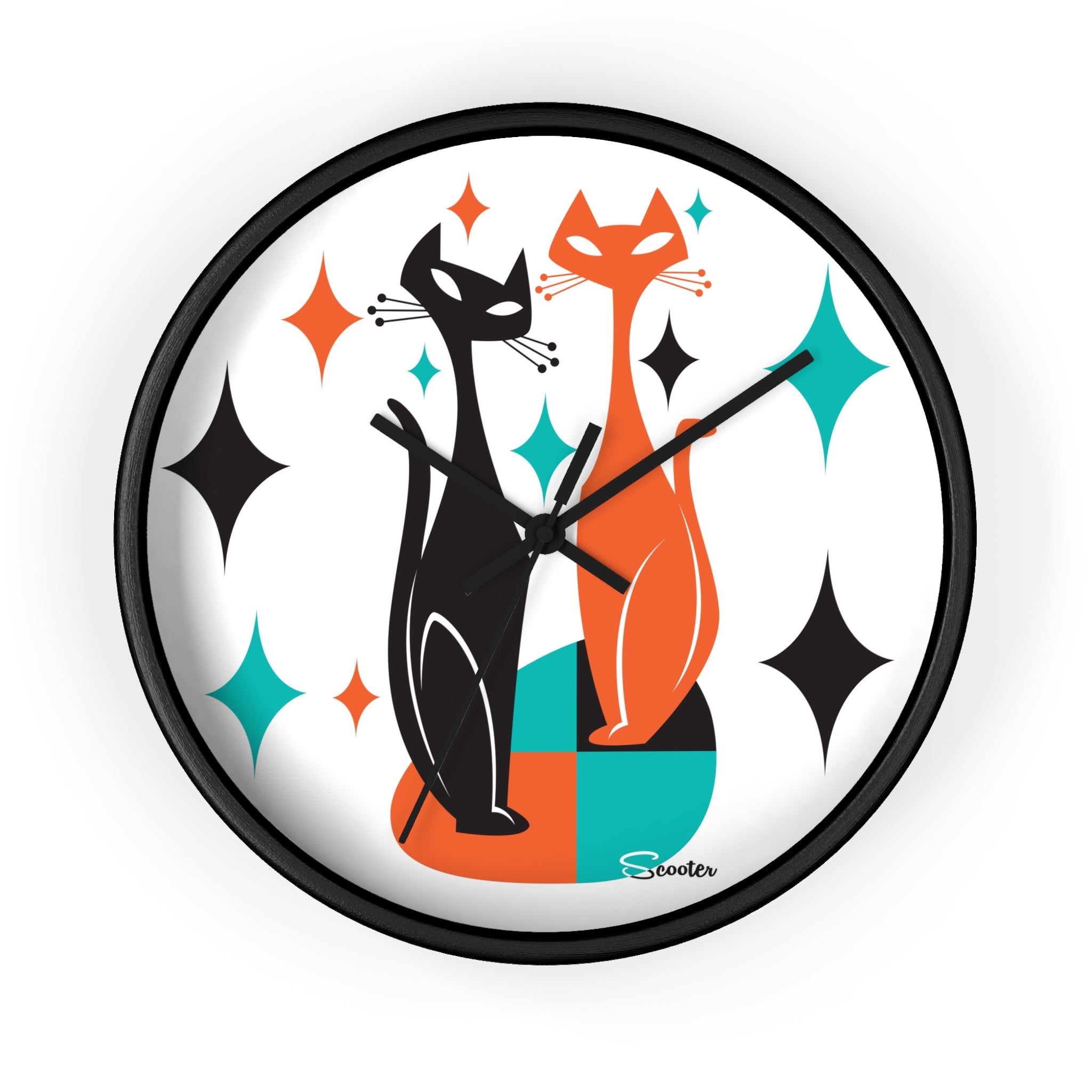 Sexton Cats Wall Clock – Art of Scooter