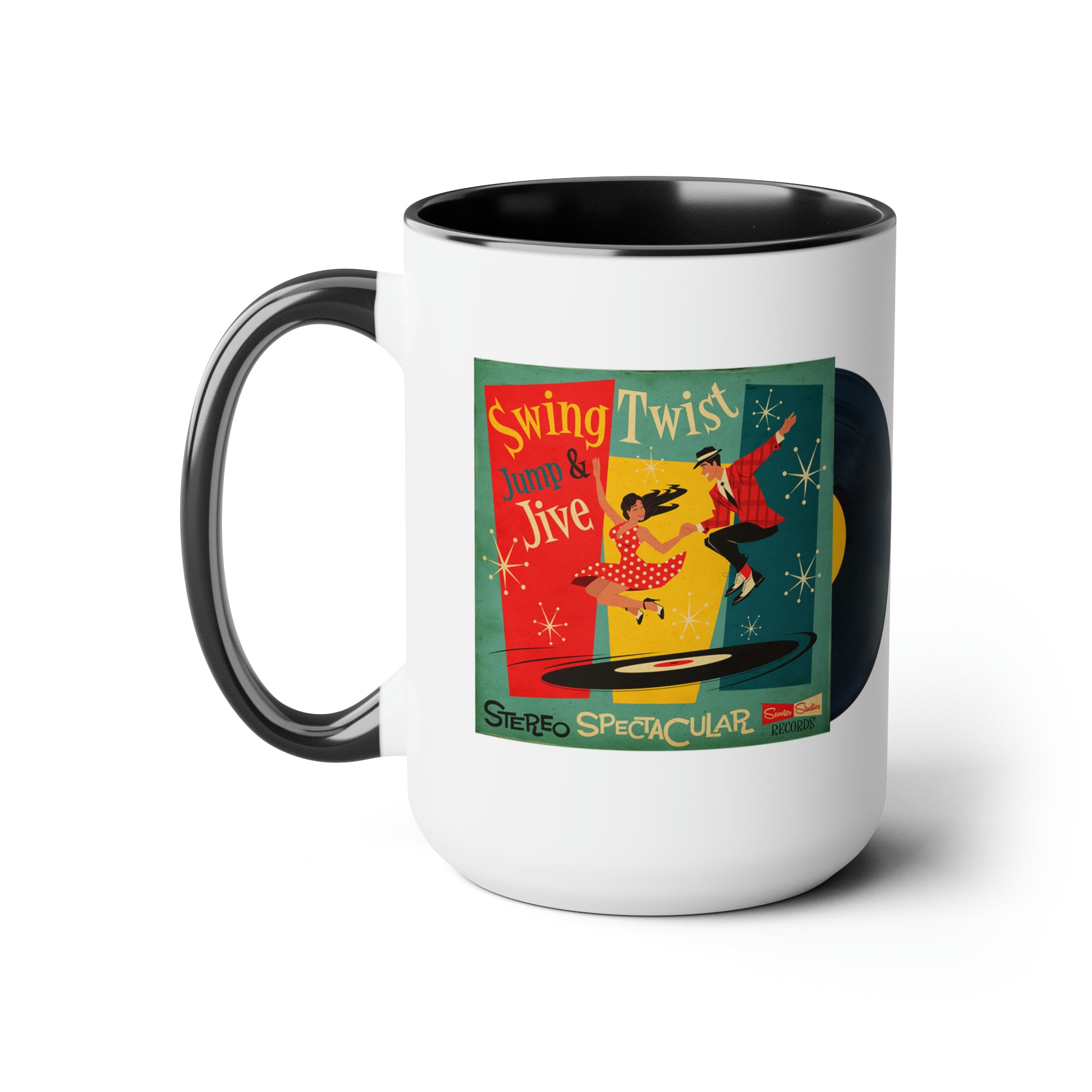 Swing Twist Jump and Jive Two-Tone Coffee Mug – Art of Scooter