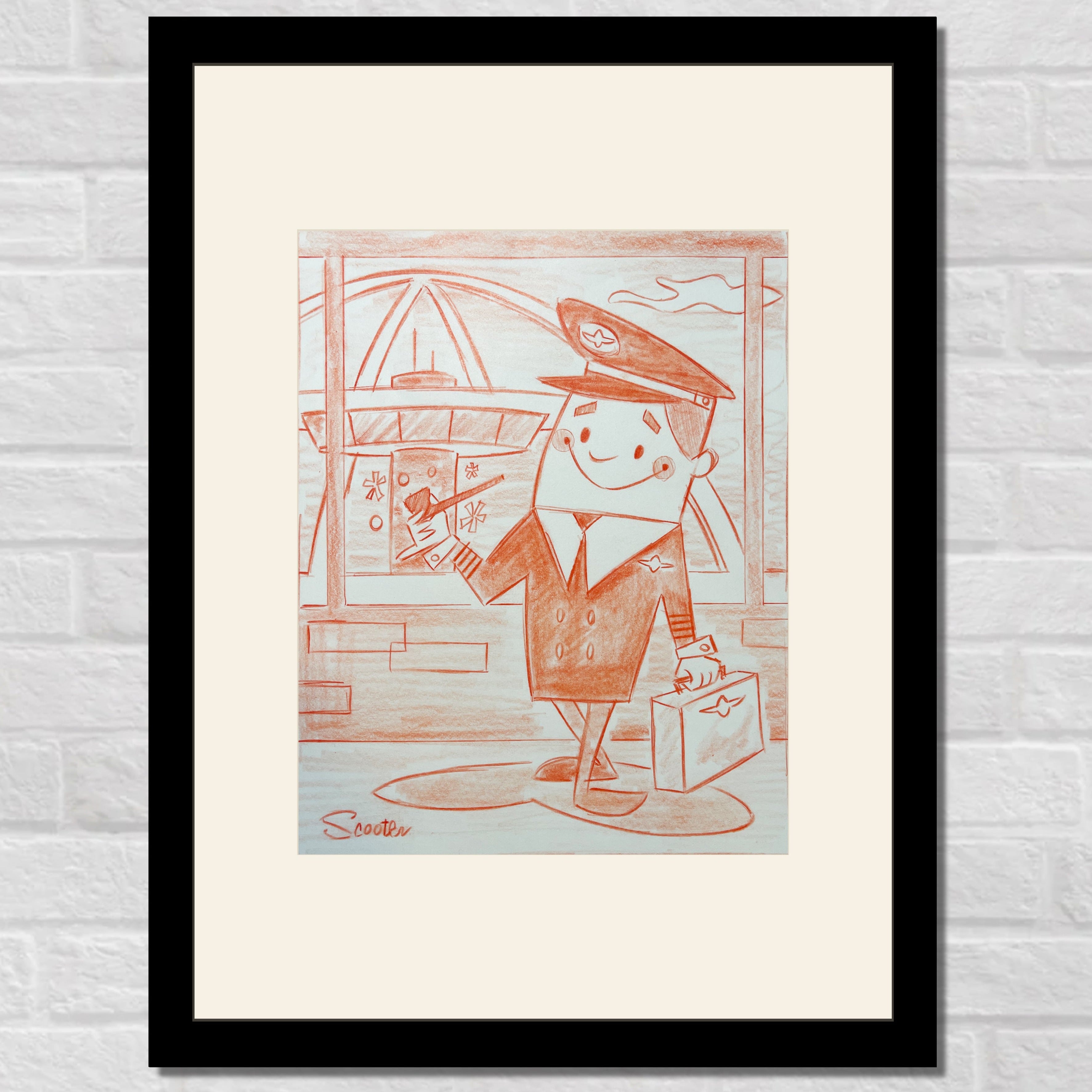 Captain Bob Original Conceptual Sketch – Art of Scooter