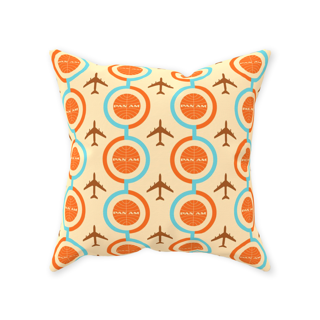 Pan Am "Touch and Go Pattern" Throw Pillow – Art of Scooter