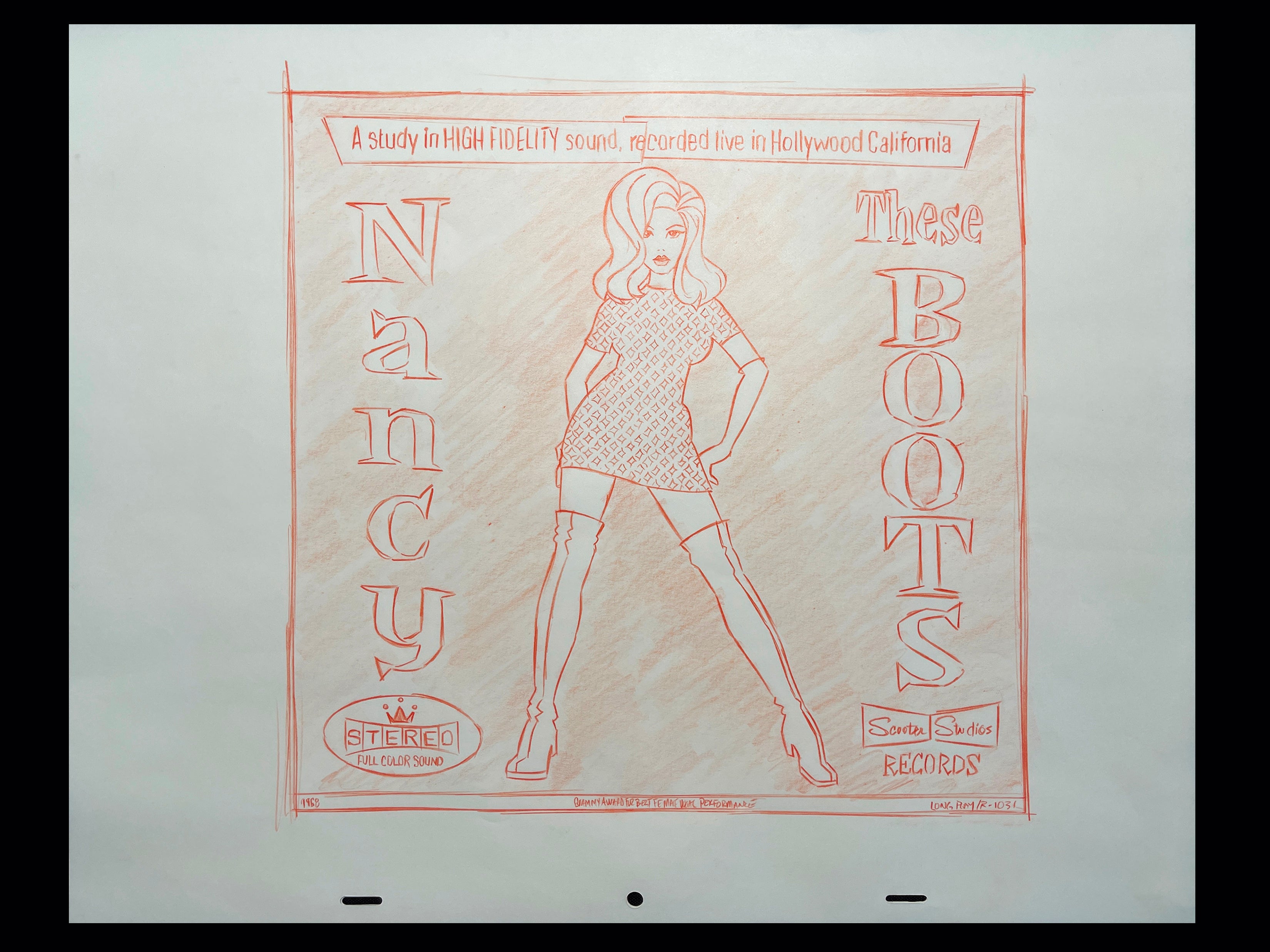 Nancy Original Conceptual Sketch – Art of Scooter